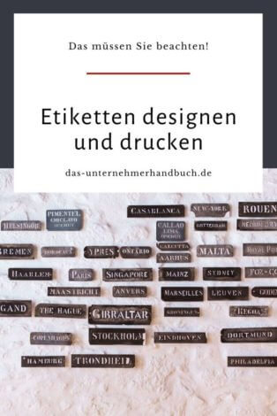 Etiketten designen und drucken - Das müssen Sie beachten